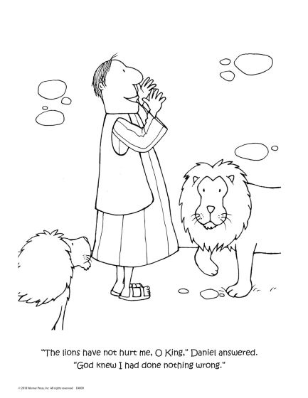 Printable - Coloring Page | Daniel & the Lions' Den Page 14 - Warner Press