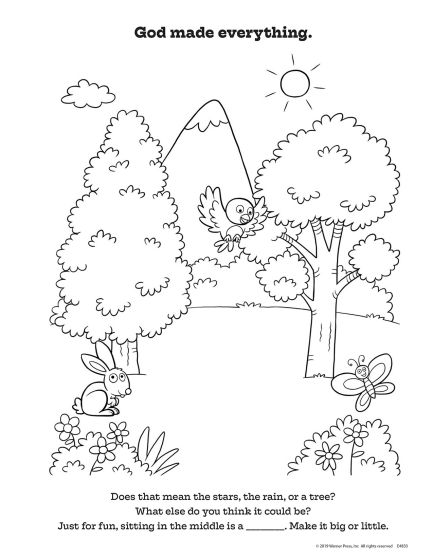 Printable - Activity Page | God Made the World Page 15 - Warner Press