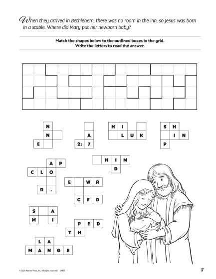 Printable - Activity Page | The Christmas Story Page 7 - Warner Press