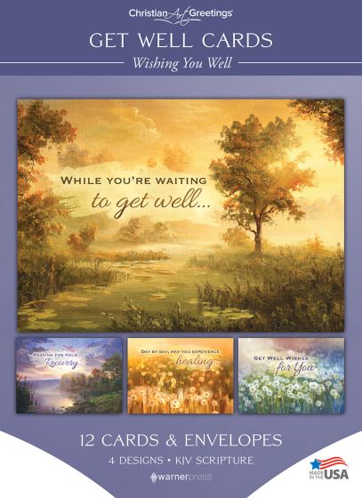 Get Well - Wishing You Well - NIV - Box of 12 - Assorted Boxed Greeting ...