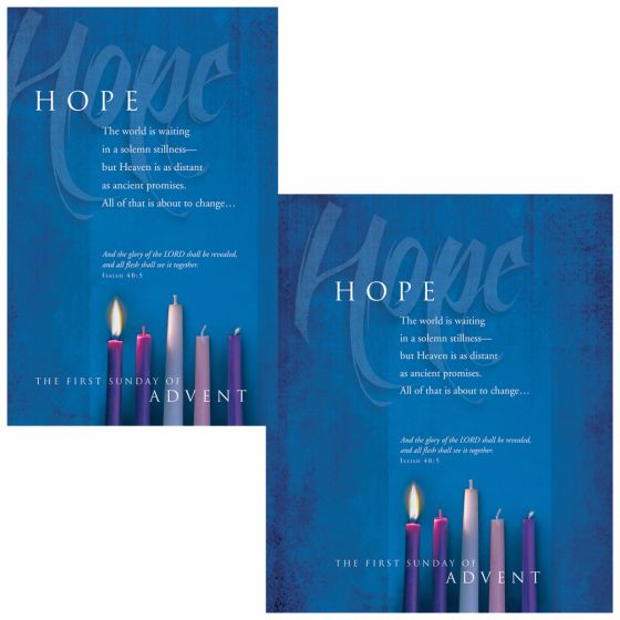Advent Bulletin // Hope - Warner Christian Resources