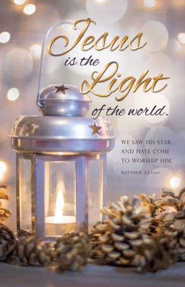 Christmas Bulletin - Jesus is the Light of the World - Warner Press