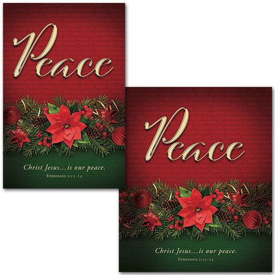 Advent Week 2 - Peace - Jesus is our peace - Bulletin - Multiple Sizes ...
