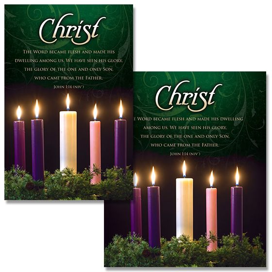 Advent Week 5 - Christ, John 1:14 (NIV) - Pkg 100 - Bulletins ...