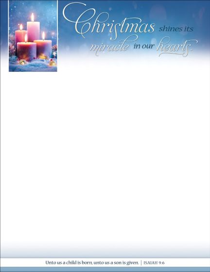 Christian Christmas Letterhead