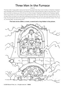 The Fiery Furnace - Bible Stories - Kids - Warner Press