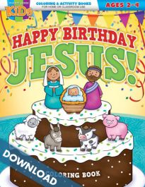 Happy Birthday, Jesus Coloring Book (2-4) - Digital Download - Warner Press