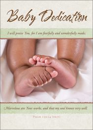 Baby Dedication Certificate with baby feet - Warner Press