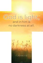 General-God Is Light, 1 John 1:5 (KJV)-Pkg 25-Bookmark - Warner Press